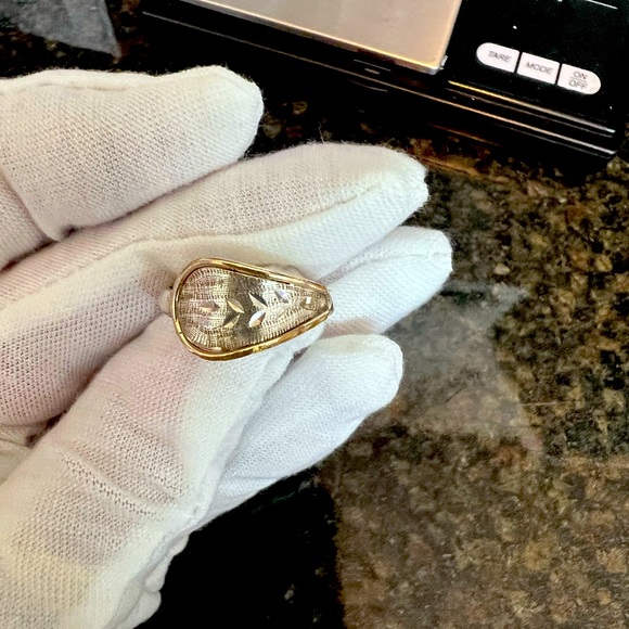 Jewelry | 925 Sterling Silver Gold Spoon Ringboho Style | Poshmark